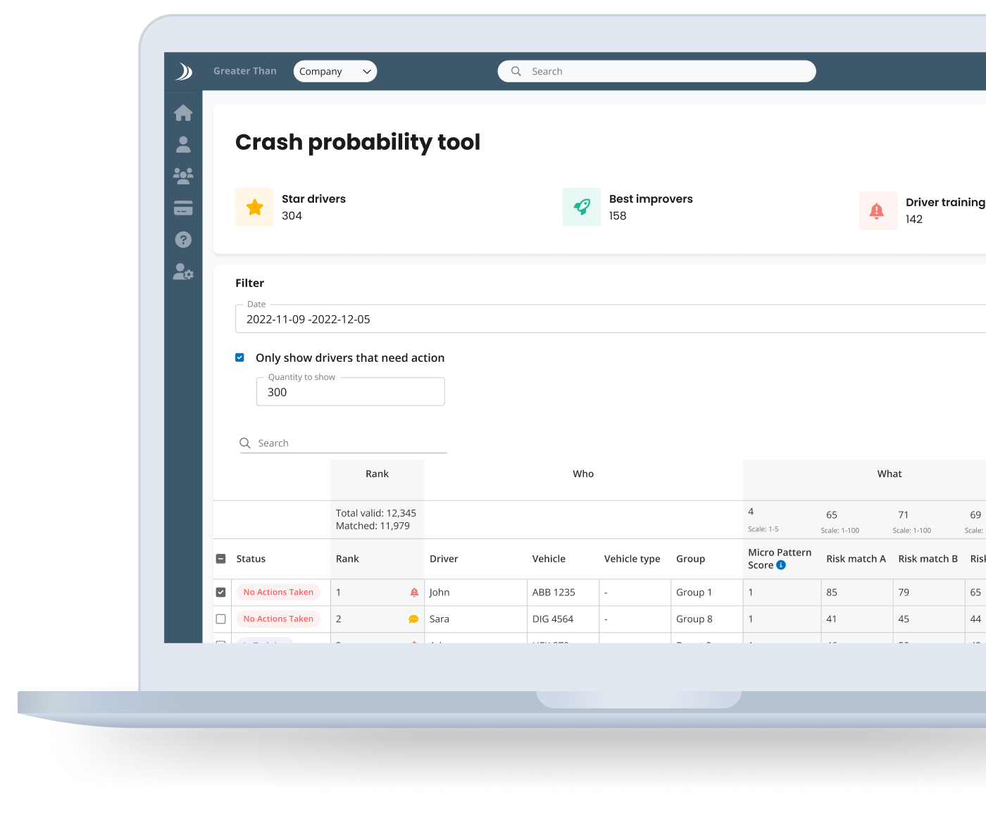 Crash Probability Tool - Greater Than Crash Probability Tool - Greater Than